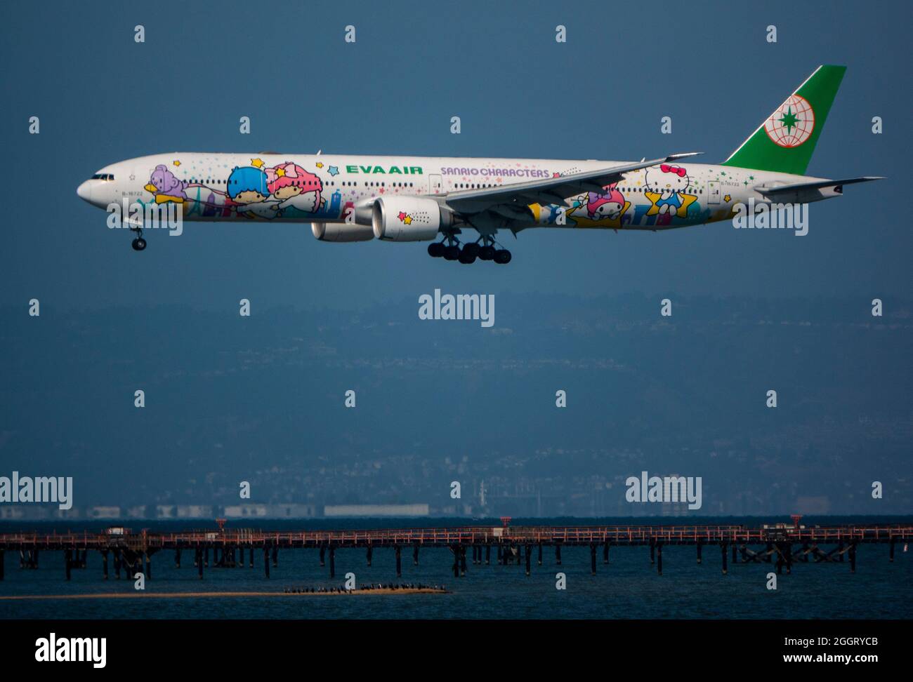 San Francisco, California, USA. 1st Sep, 2021. The EVA Air's Boeing 777 ...
