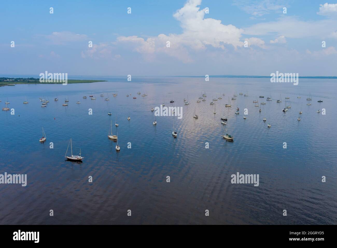 Aerial view of harbor with many boat Stock Photo - Alamy
