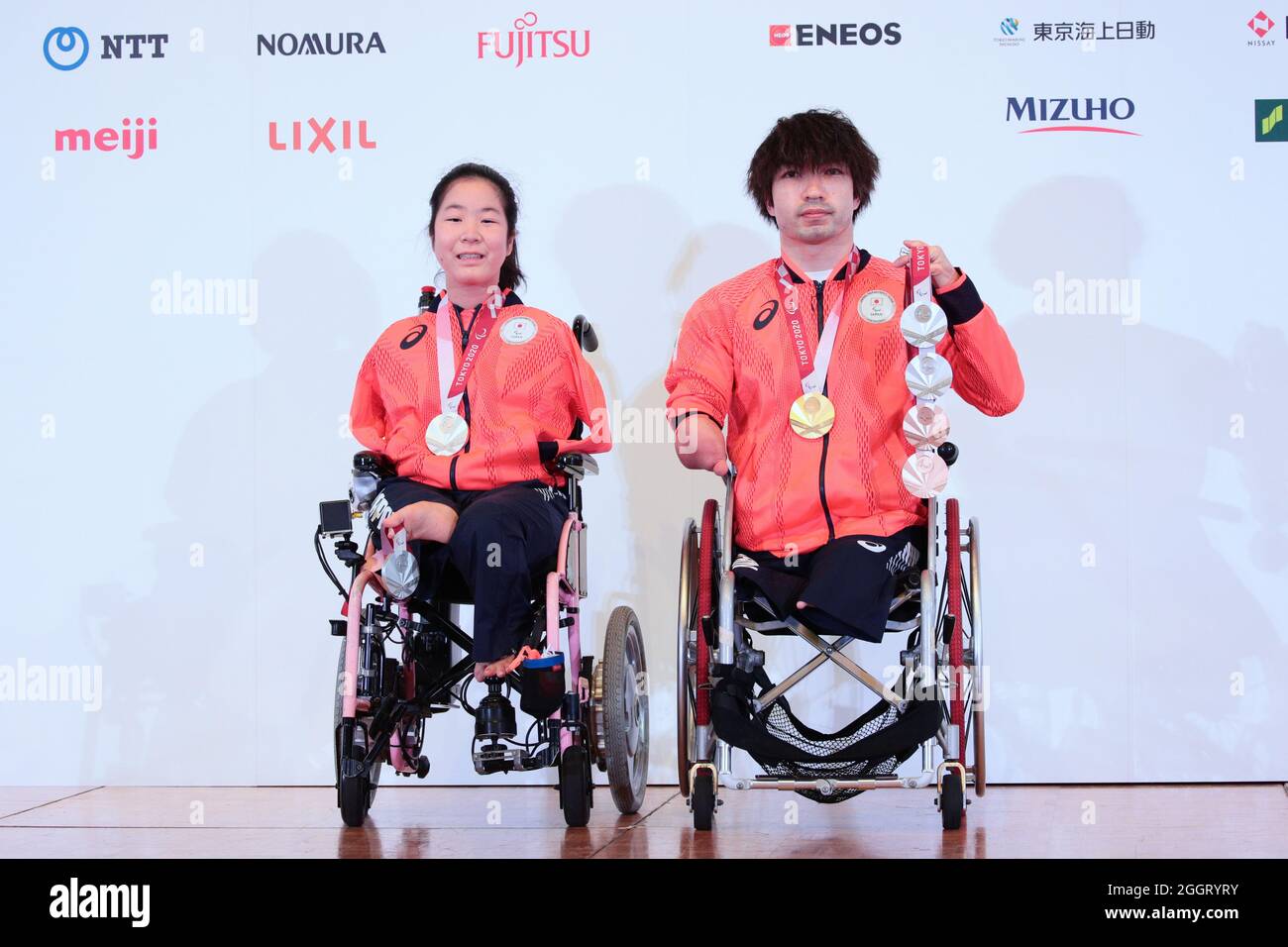 Tokyo, Japan. 3rd Sep, 2021. (L - R) Miyuki Yamada, Takayuki Suzuki ...