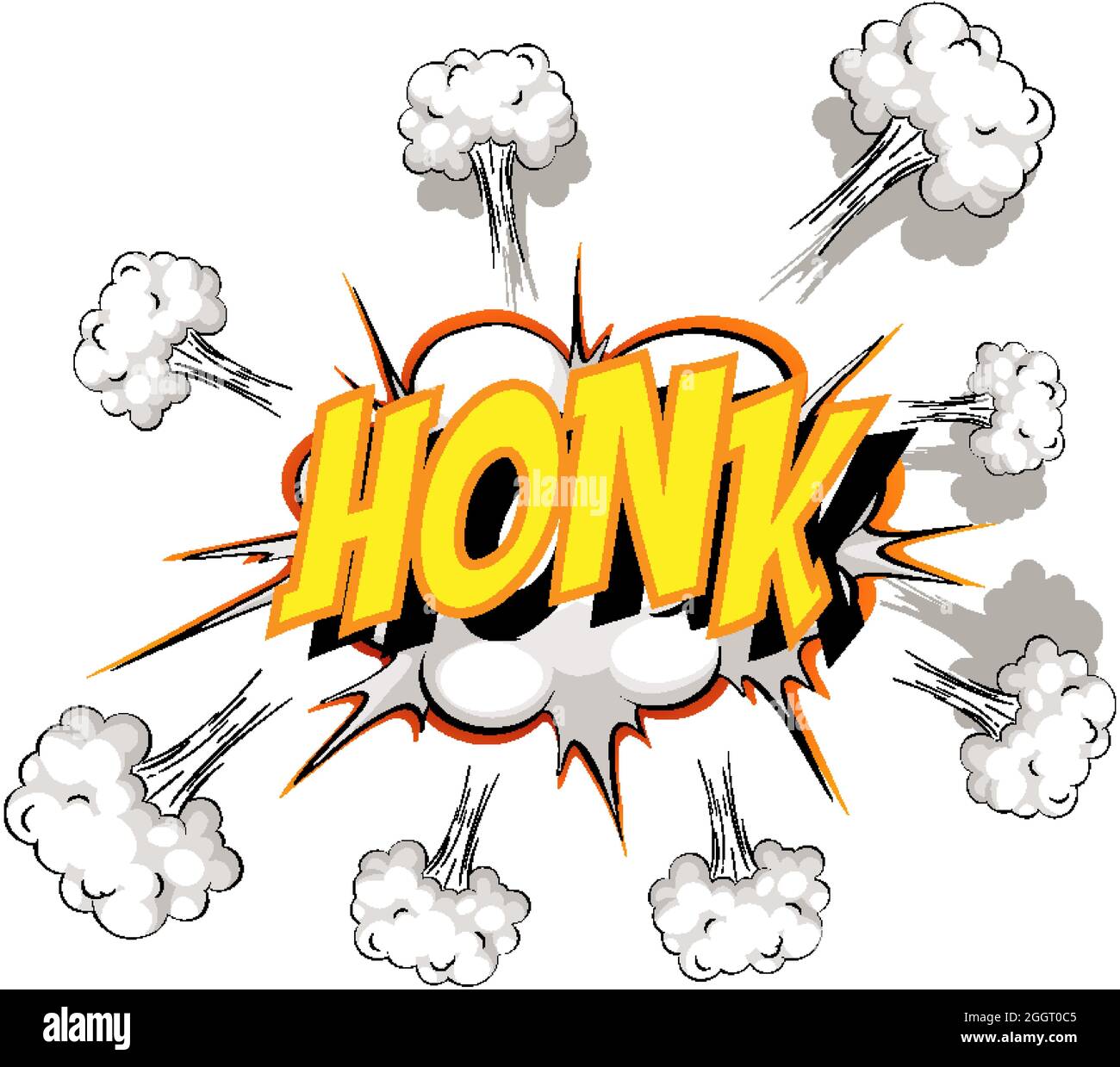 Comic speech bubble with honk text illustration Stock Vector Image ...