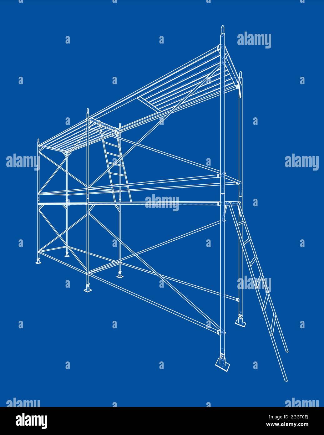 Prefabricated scaffolding. Vector Stock Vector Image & Art - Alamy