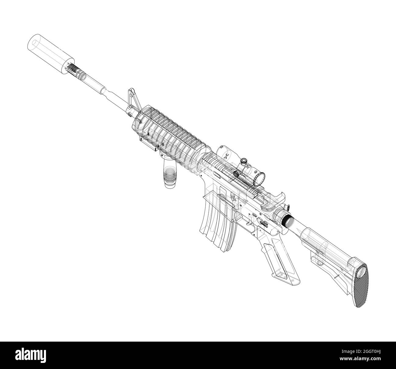 Army weapons. Vector Stock Vector Image & Art - Alamy