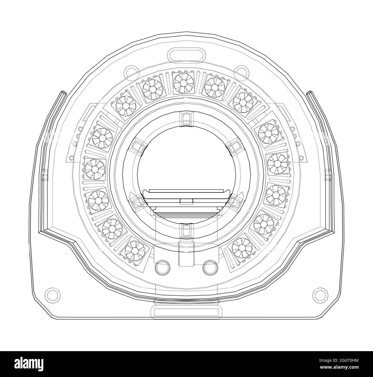 CT scanner, MRI machine. Vector Stock Vector Image & Art - Alamy