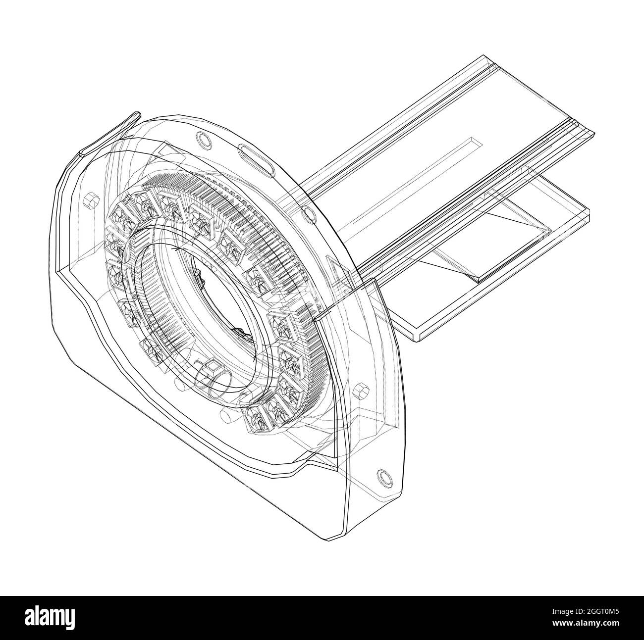 CT scanner, MRI machine. Vector Stock Vector Image & Art - Alamy