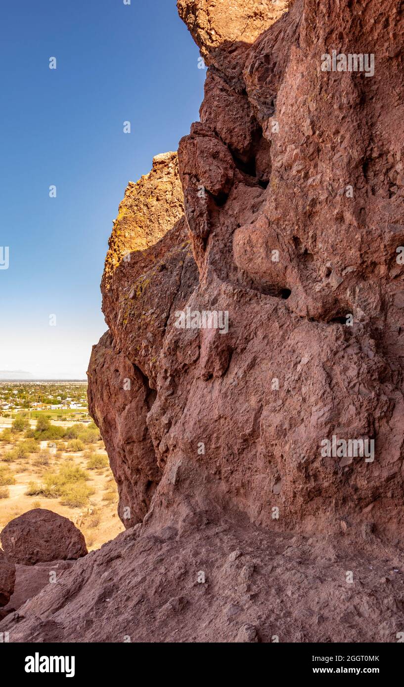 Hole in the Rock is a geological formation at Papago Park located in ...