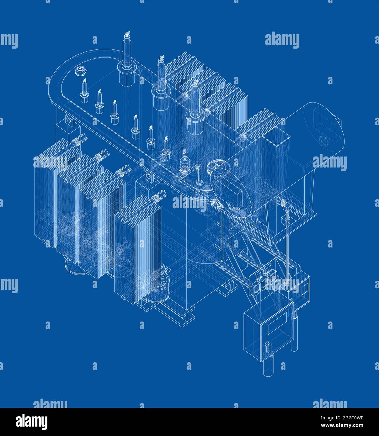 High-voltage transformer. Vector Stock Vector Image & Art - Alamy