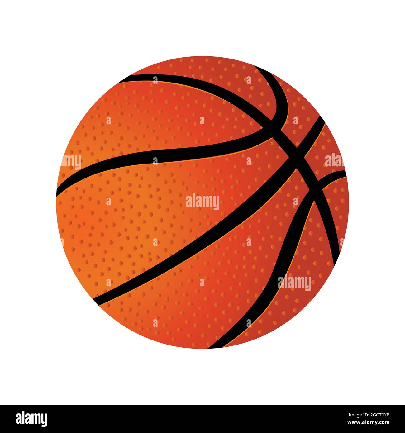 Basket ball vector isolated on white. Realistic ball Stock Vector Image ...
