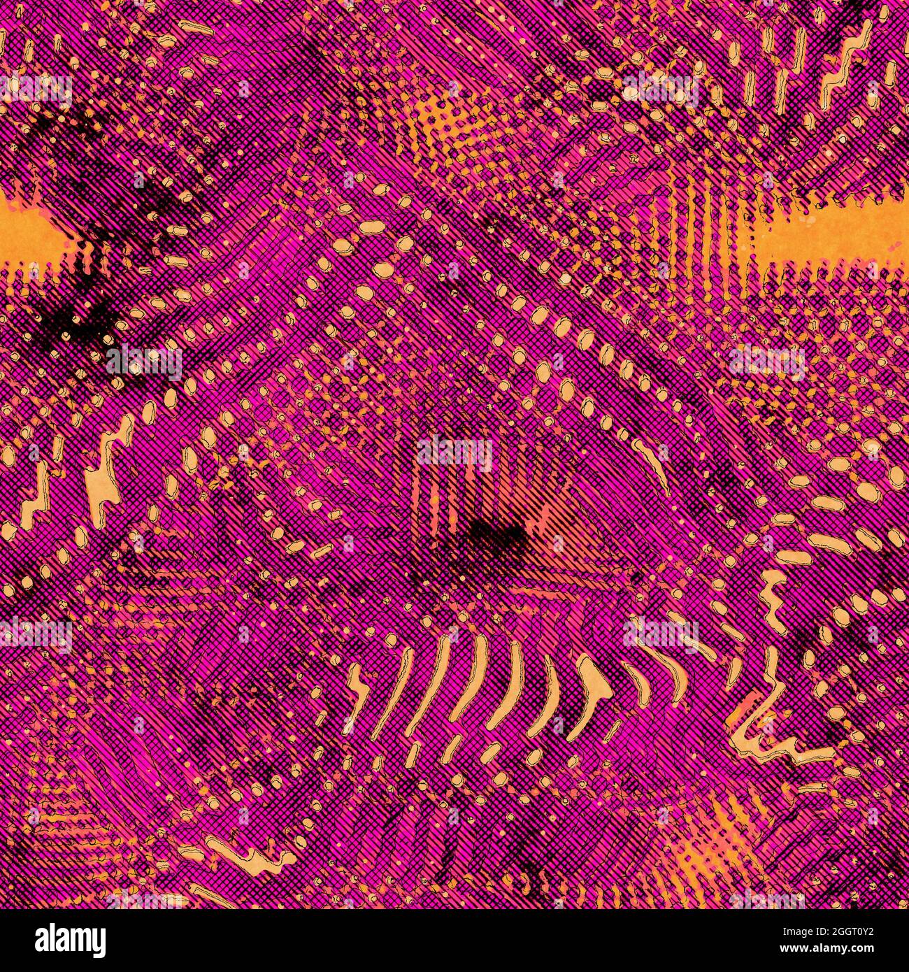 Seamless bright vivid pink and yellow pattern swatch for print Stock ...