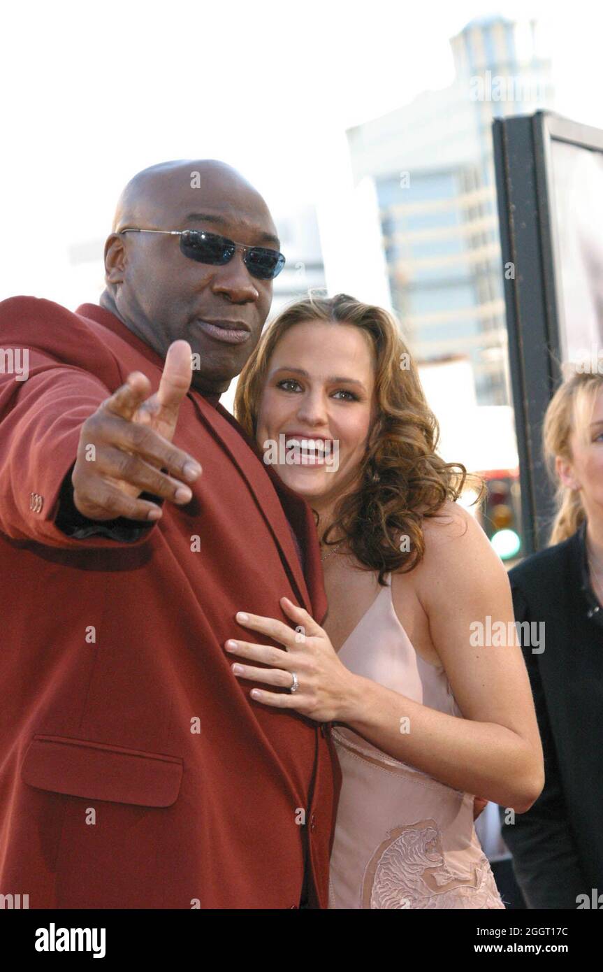 Michael Clarke Duncan, Jennifer Garner 02/09/03 "Daredevil" Premiere at ...