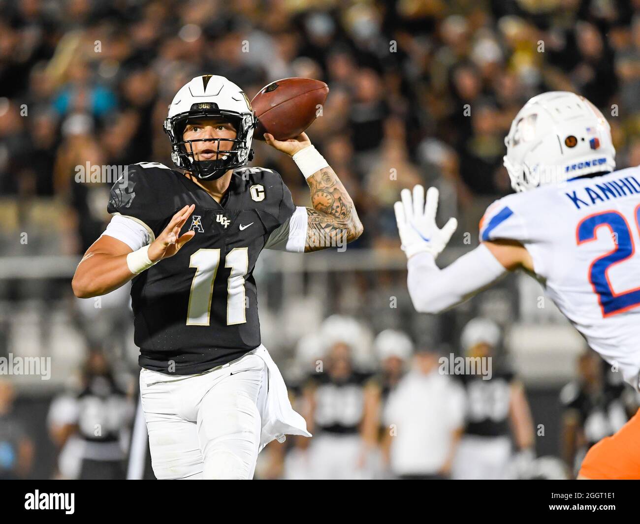 Orlando, FL, USA. 2nd Sep, 2021. UCF Knights quarterback Dillon Gabriel ...