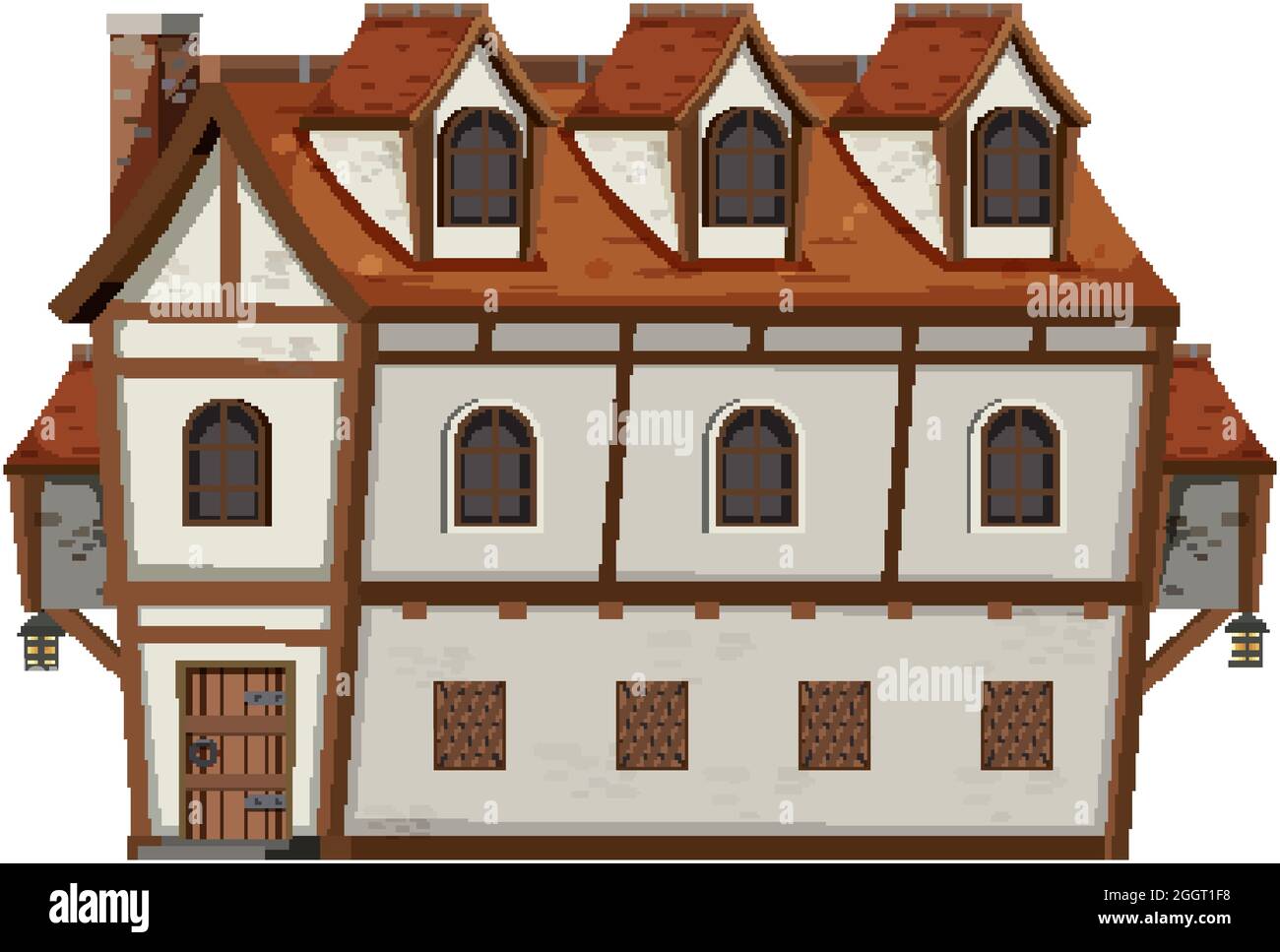 Historic home manor Stock Vector Images - Alamy