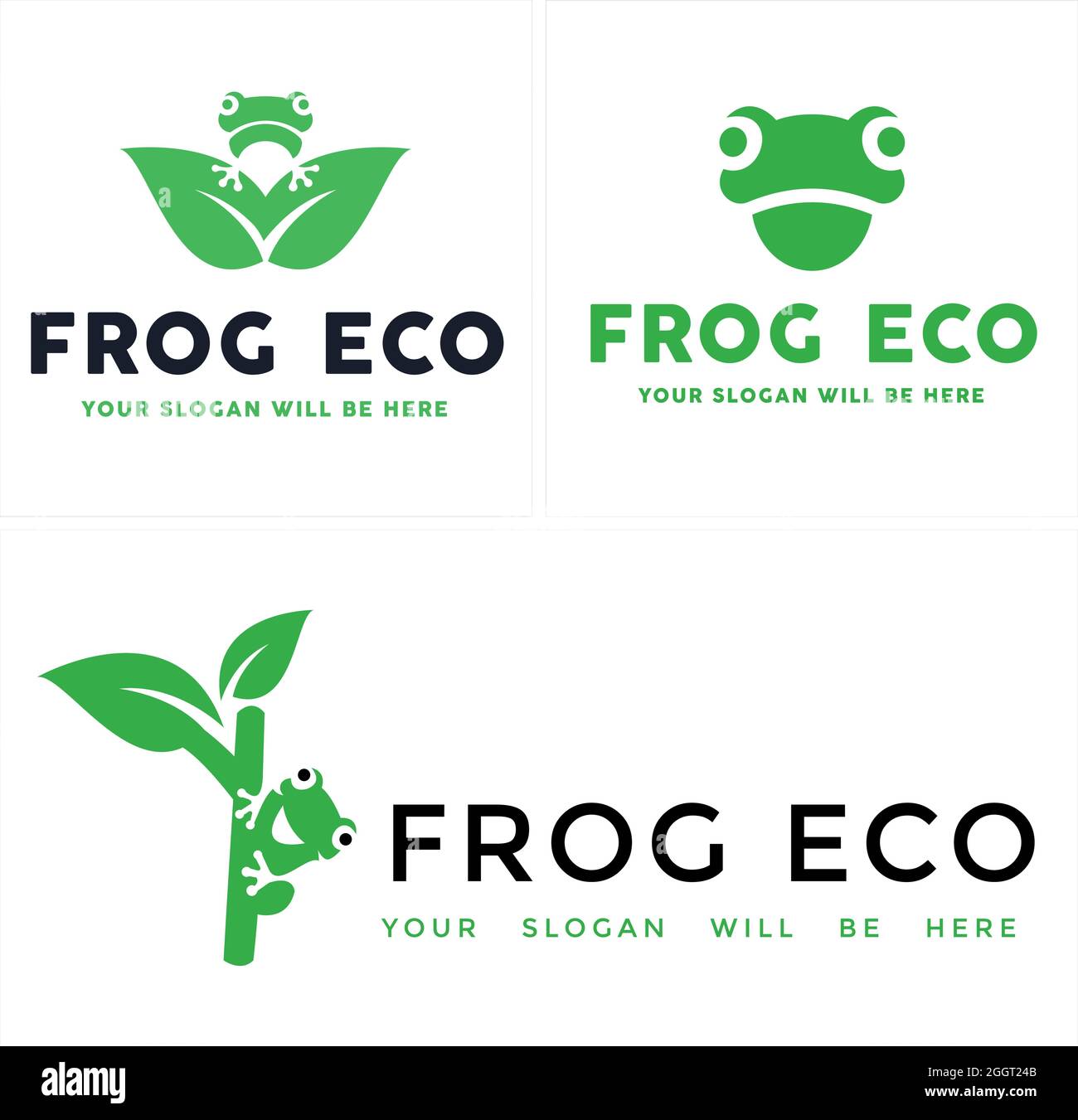 Eco logo design hi-res stock photography and images - Alamy