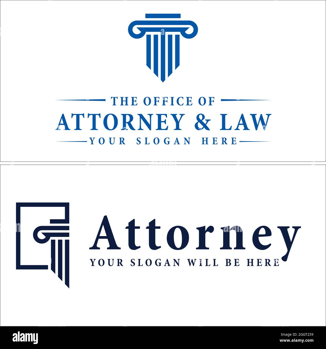 Attorney law pillar logo design Stock Vector Image & Art - Alamy