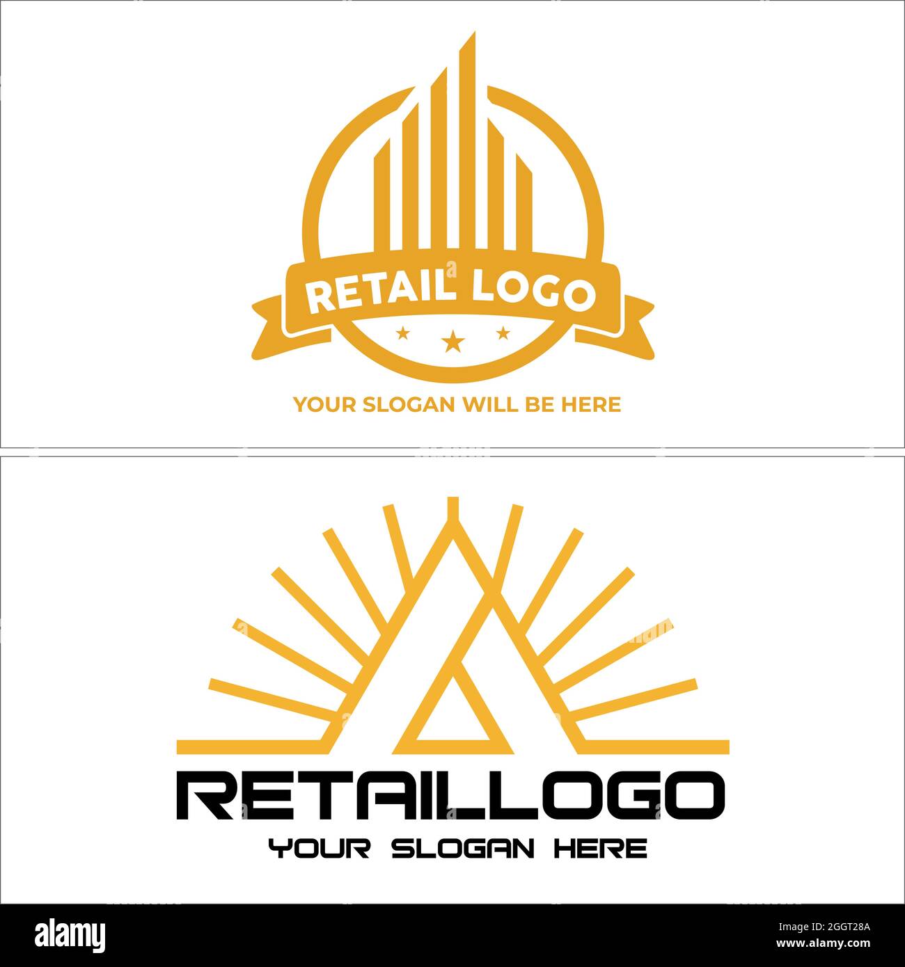 Modern retail architecture design Stock Vector Images - Alamy