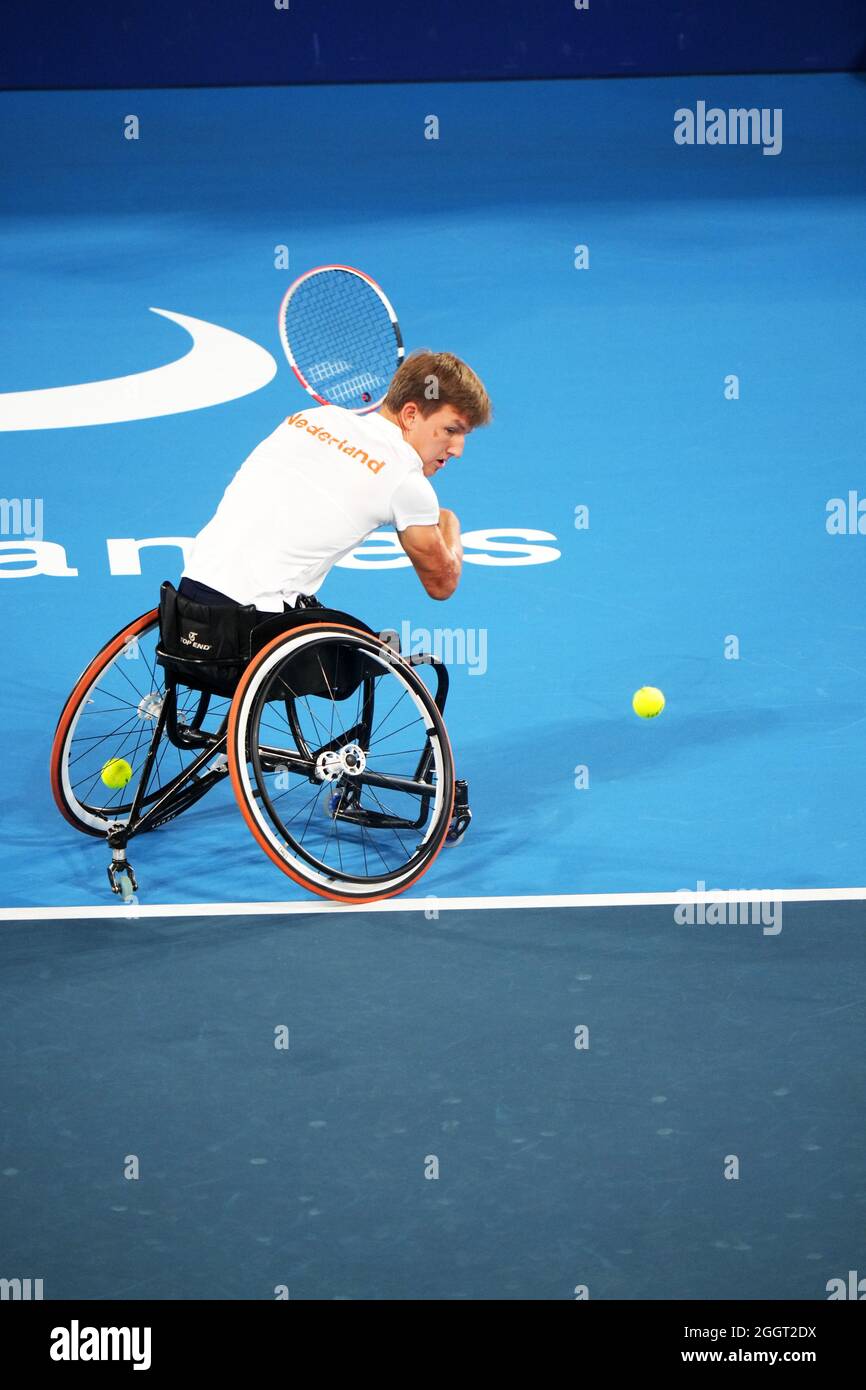 Tokyo, Japan. 3rd Sep, 2021. Niels Vink (NED) Wheelchair Tennis : Quad ...