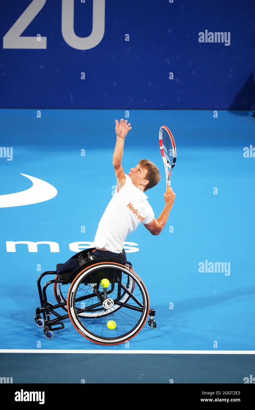 Tokyo, Japan. 3rd Sep, 2021. Niels Vink (NED) Wheelchair Tennis : Quad ...