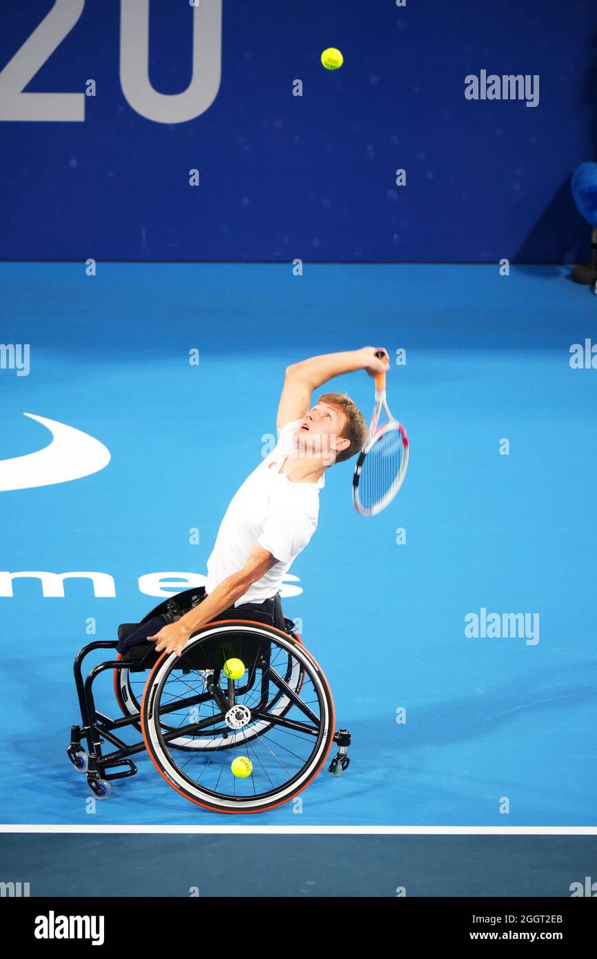 Tokyo, Japan. 3rd Sep, 2021. Niels Vink (NED) Wheelchair Tennis : Quad ...