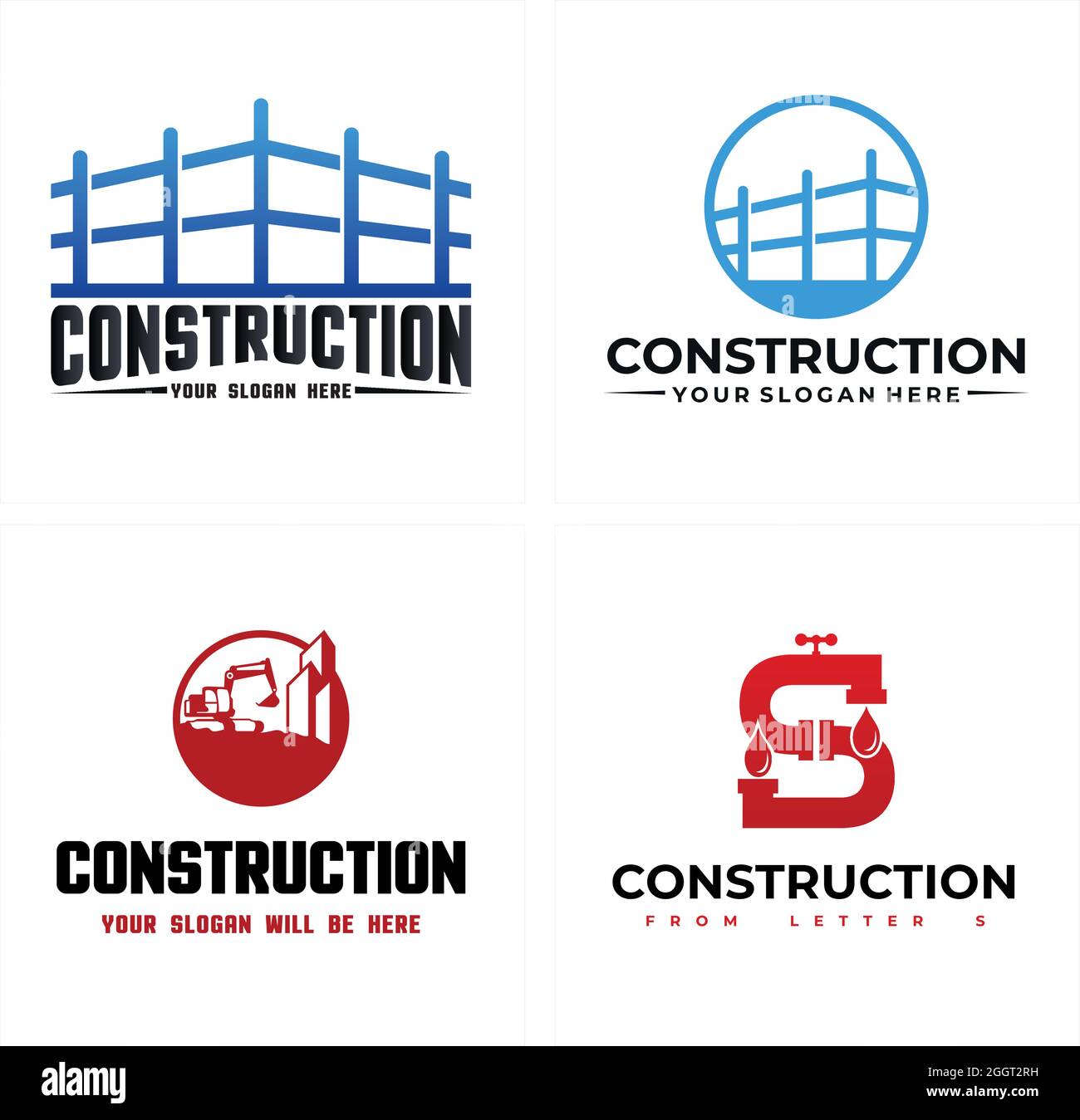Construction plumbing industrial logo design Stock Vector Image & Art ...