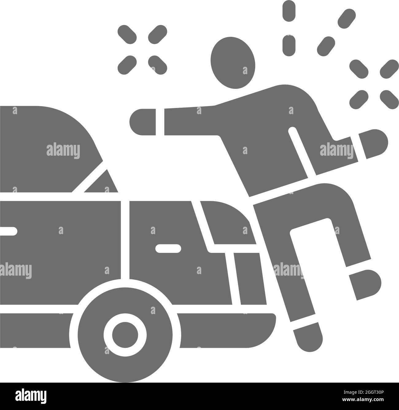 Grey man car Cut Out Stock Images & Pictures - Alamy