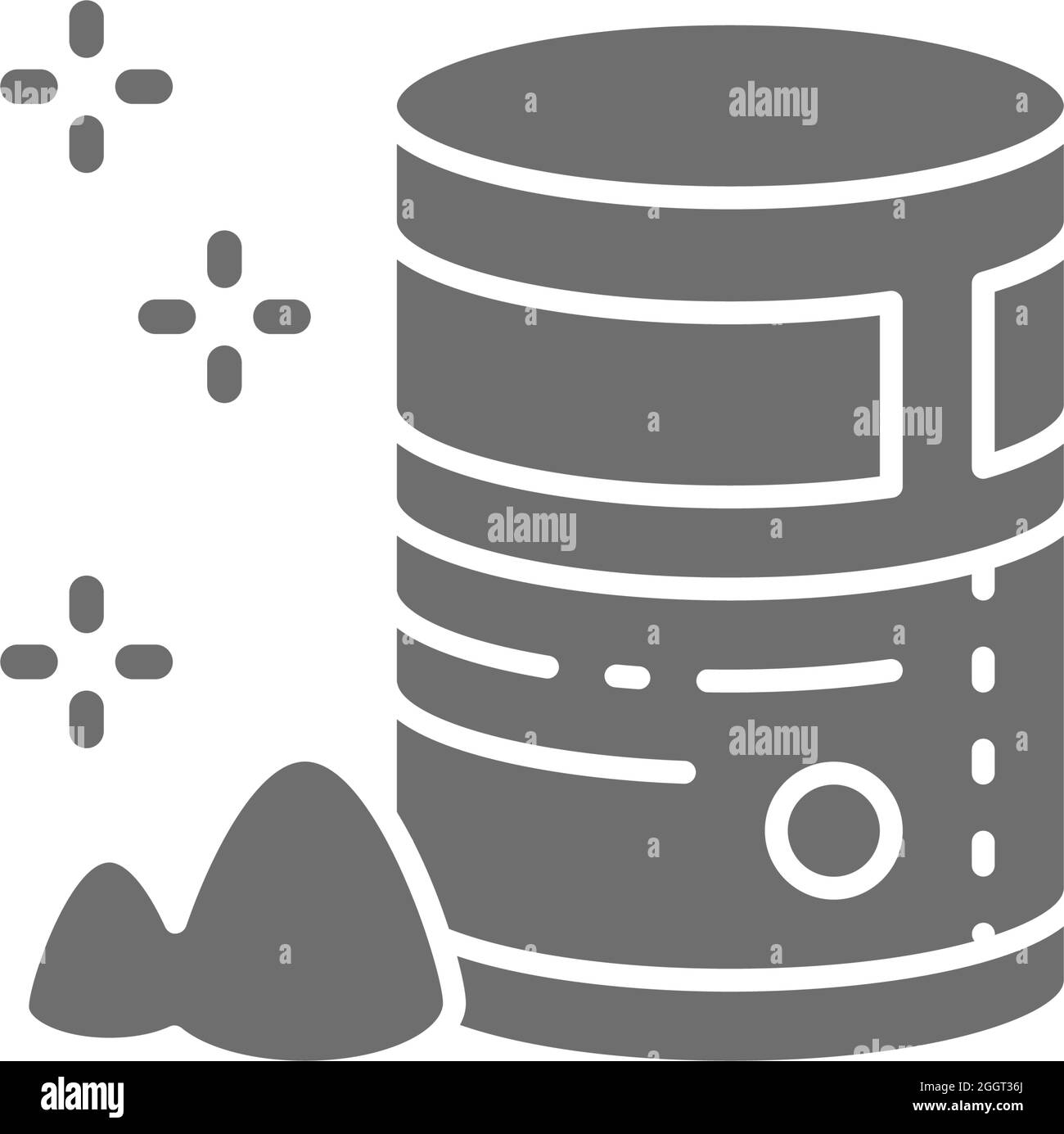 Packaged flour, sugar, powdered milk grey icon Stock Vector Image & Art ...