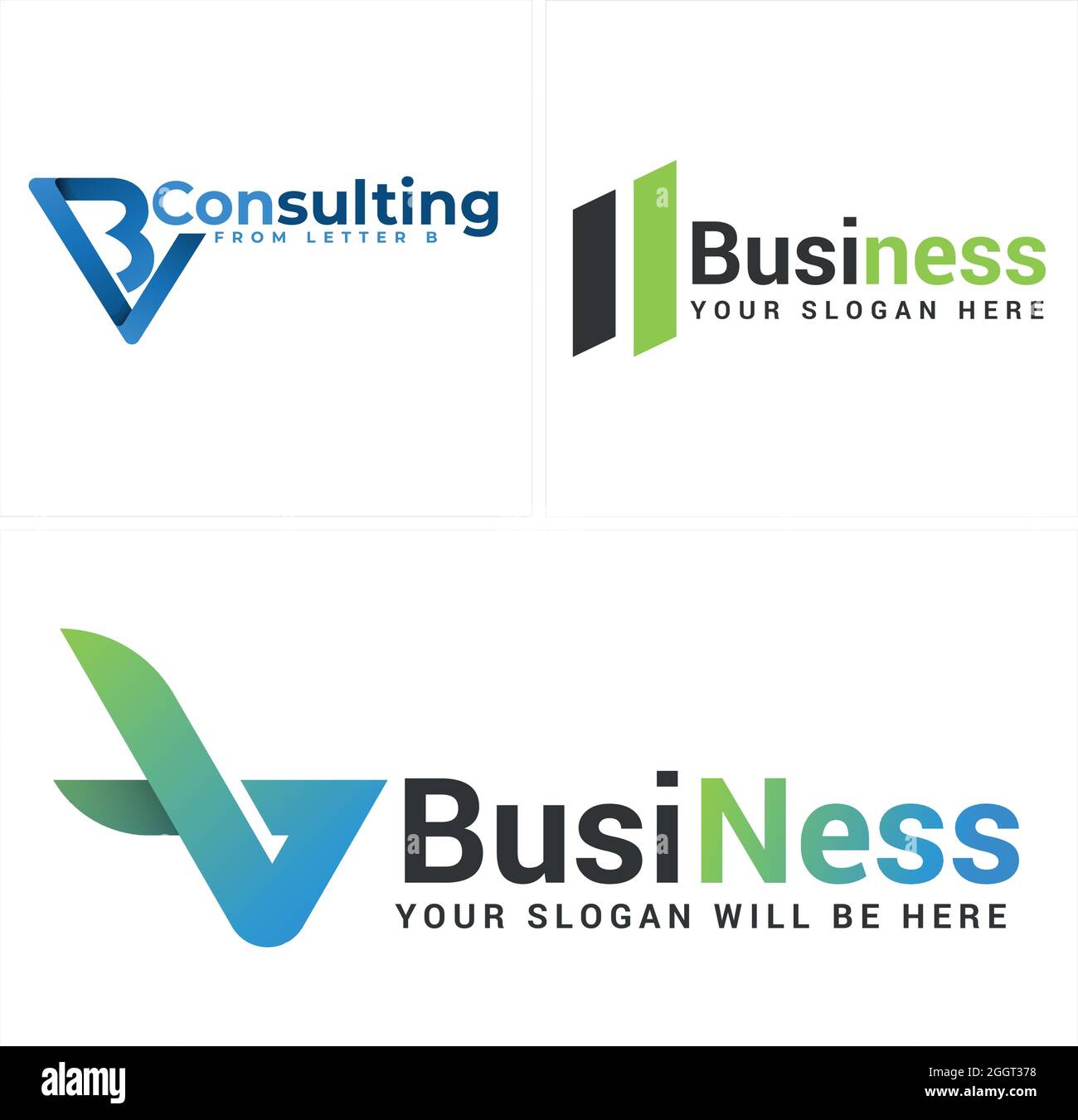 Business consulting financial chart bar logo design Stock Vector Image ...