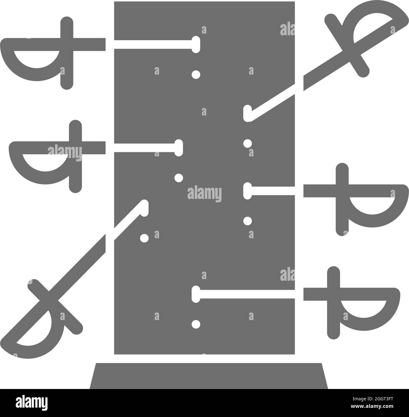 Knife throwing Black and White Stock Photos & Images - Alamy