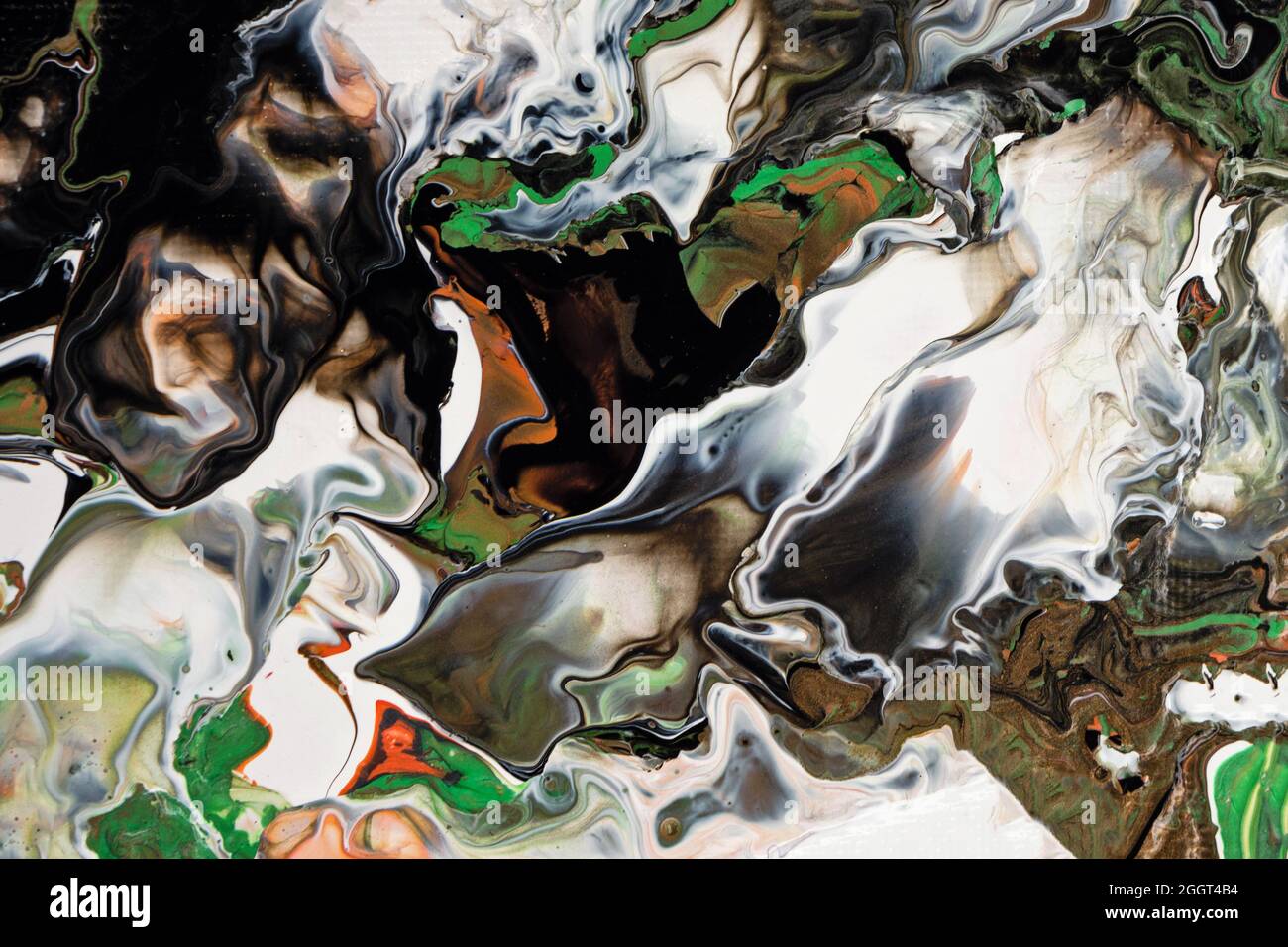 Abstract Fluid Art Painting Background. Acrylic Pour. Marble texture. Modern Contemporary Art ...