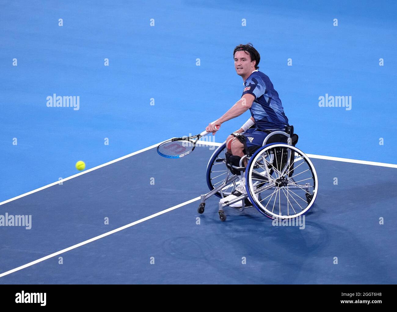 Great Britain's Gordon Reid in action in the Men's Doubles Gold Medal ...