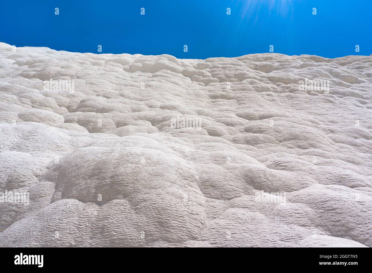Pamukkale, cotton castle, natural wonder is created by a layers of ...