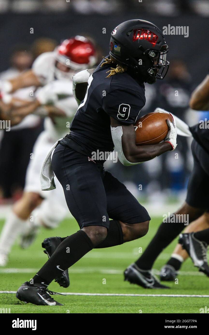 September 02, 2021: UNLV Rebels wide receiver Tyleek Collins (9) runs ...