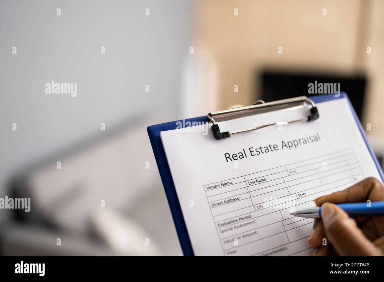 Real Estate Appraisal And House Property Check Stock Photo - Alamy