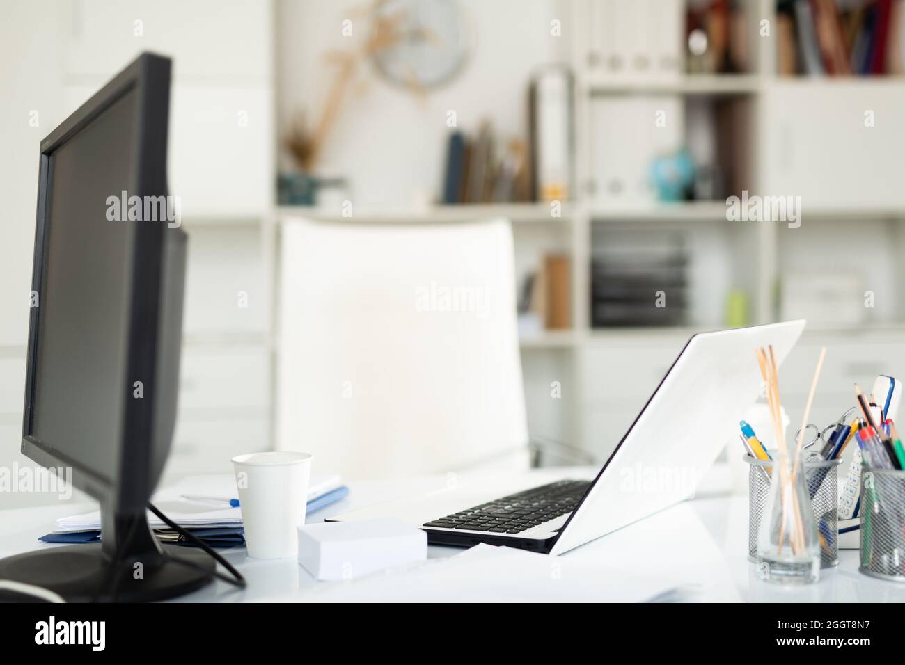 Workplace in the office Stock Photo - Alamy