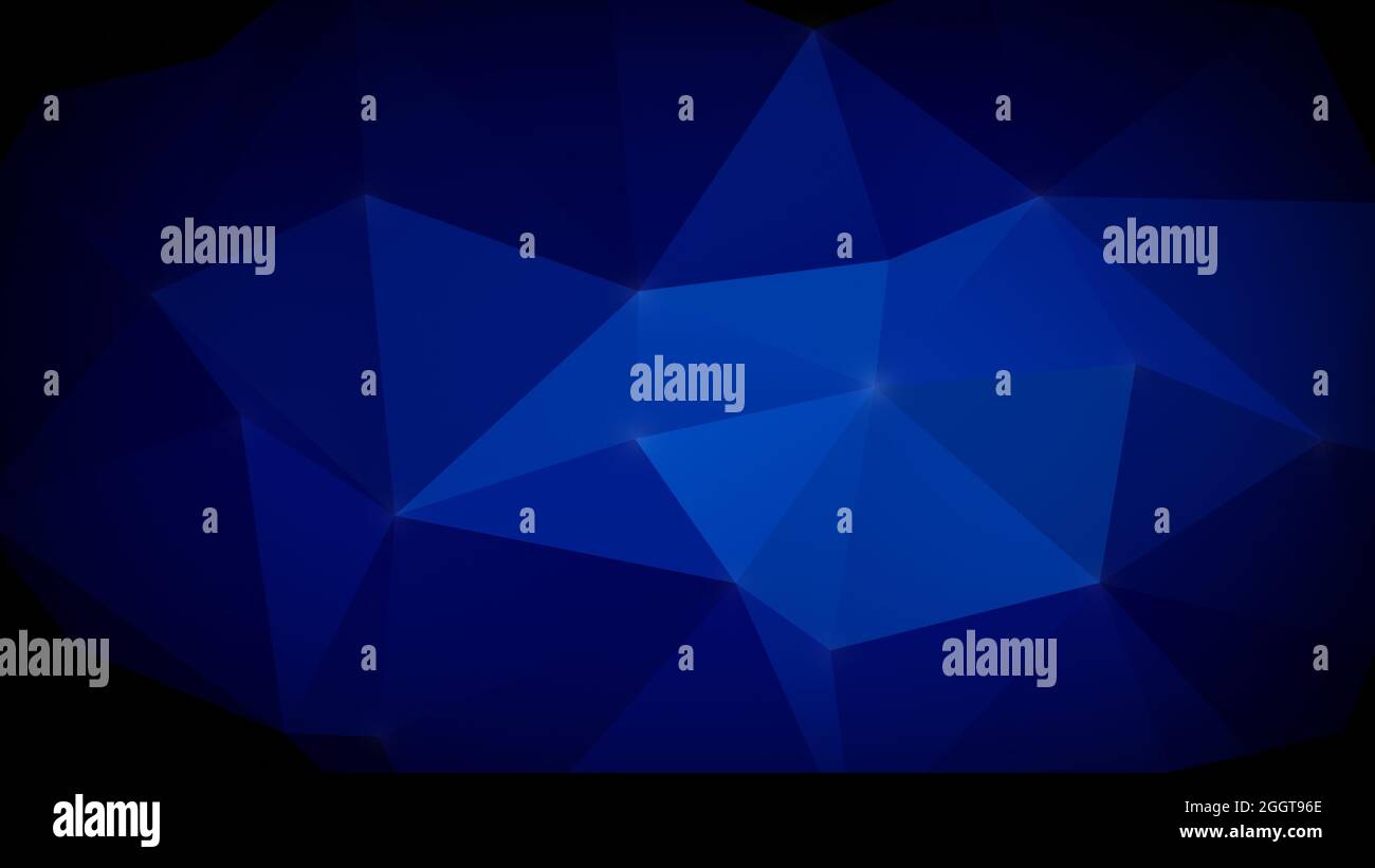 Blue polygon vector pattern background. Abstract 3D triangular low poly ...