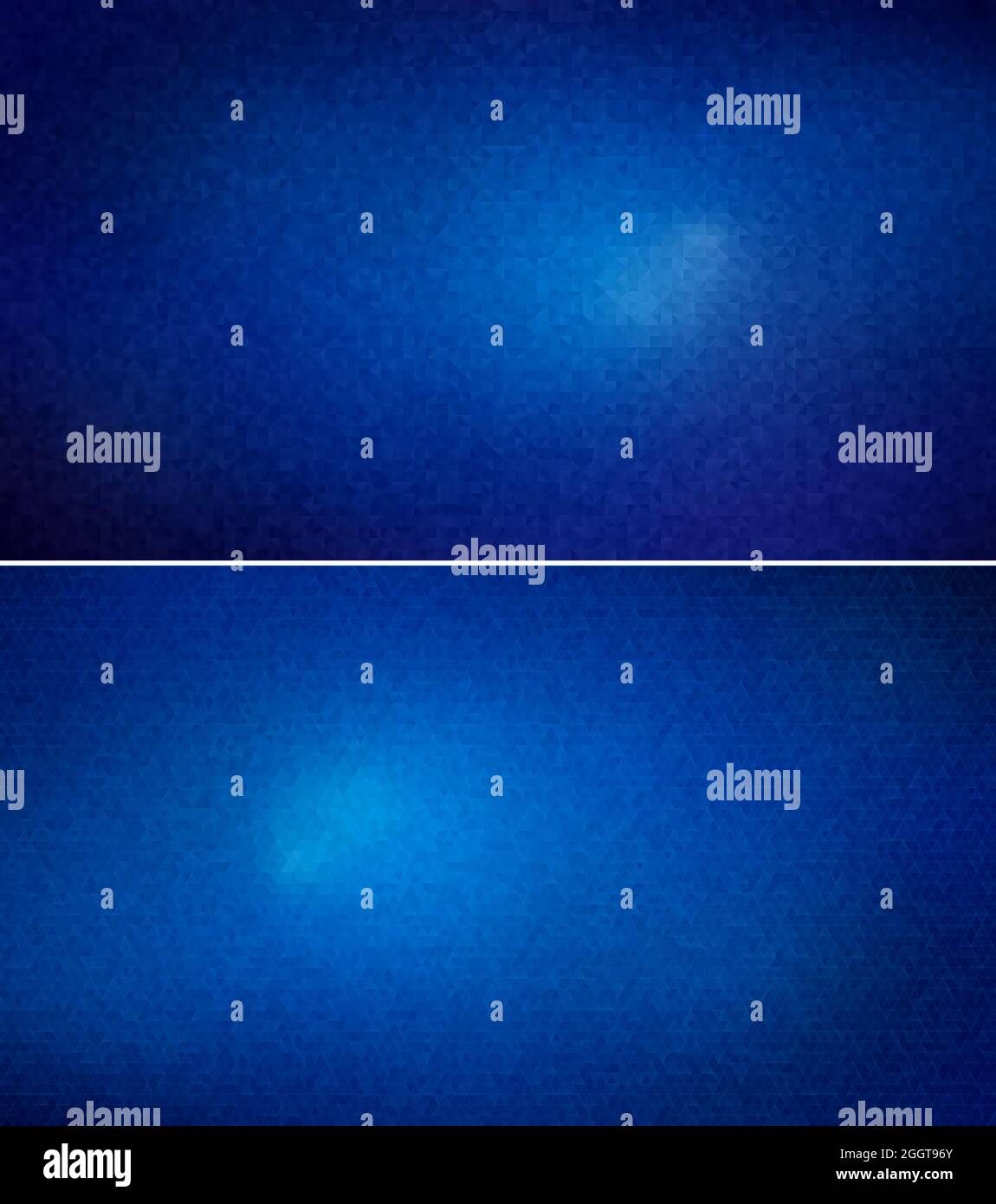 Abstract dark blue triangular shape backgrounds. Two full frame ...