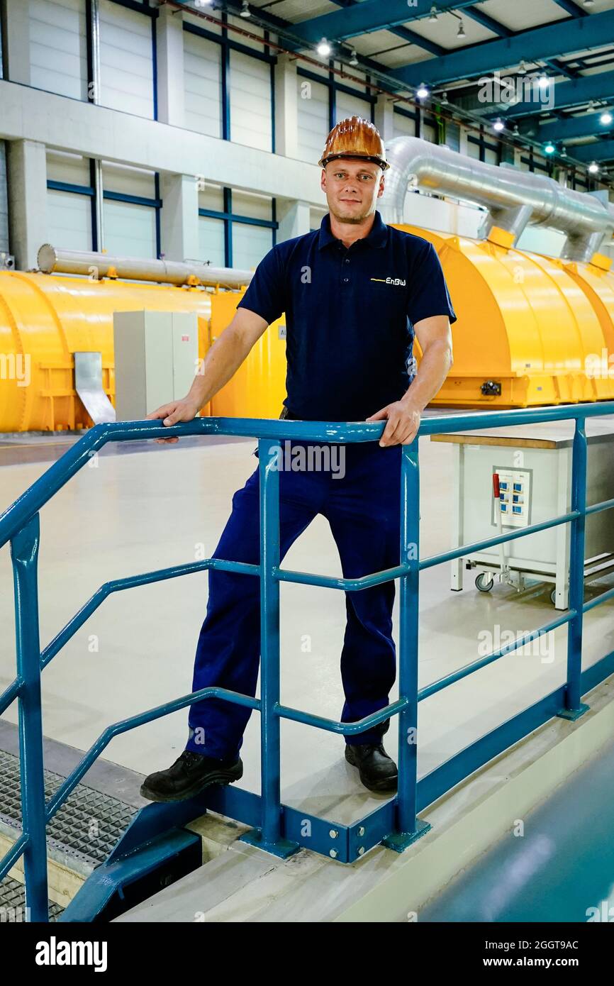 Karlsruhe, Germany. 18th Aug, 2021. Mike Reddmann, power plant foreman ...