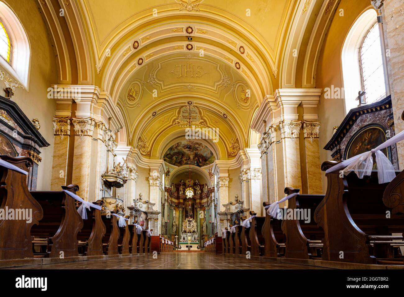 The cathedral of Maria Radna at Arad in Romania Stock Photo - Alamy