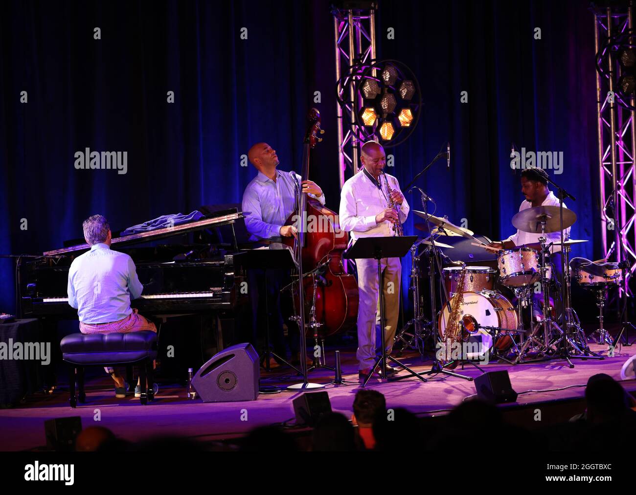 Cracow, Poland - July 11, 2021: Branford Marsalis Quartet live at 26rd ...