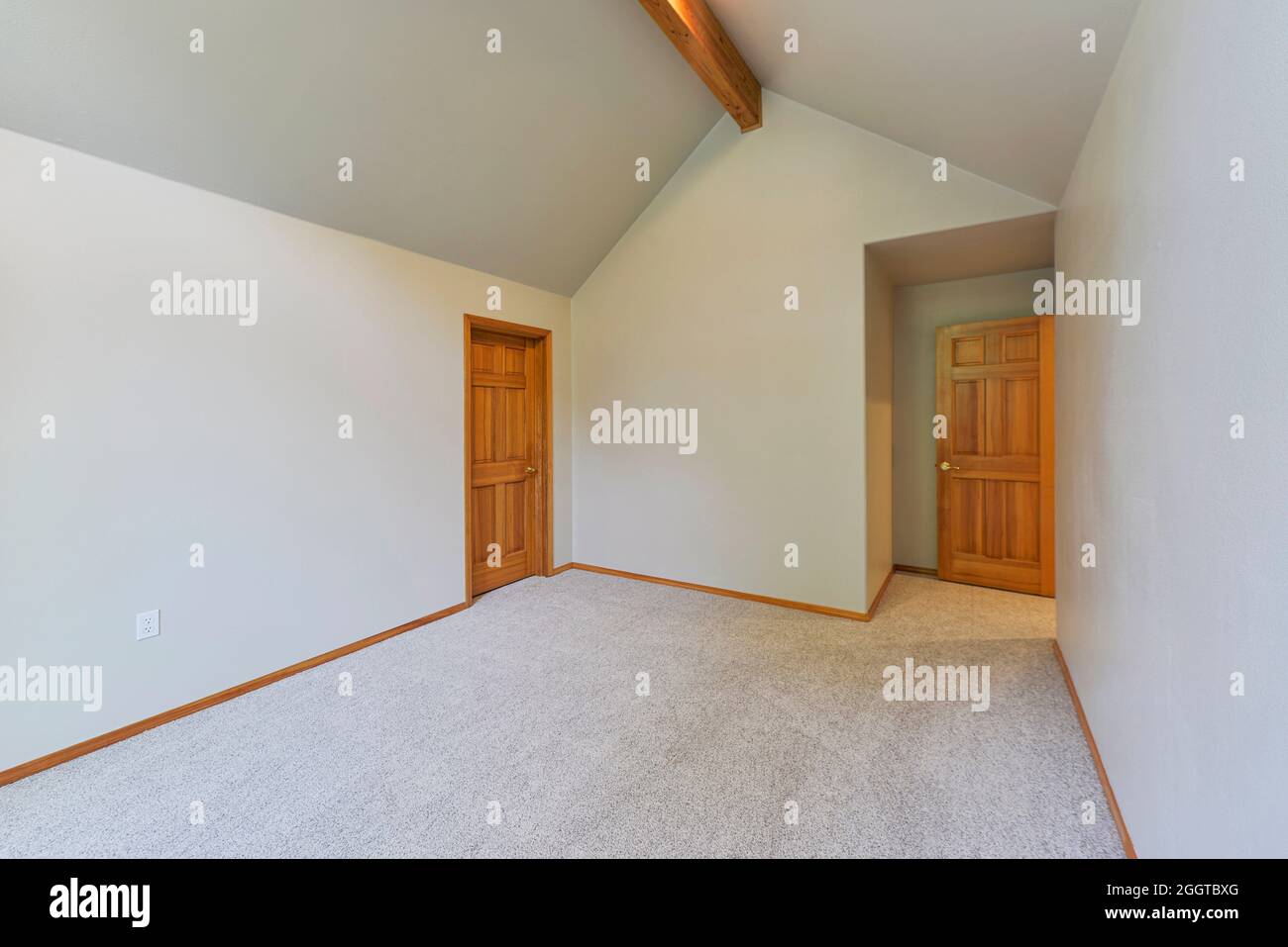 Modern residential empty bedroom interior Stock Photo - Alamy