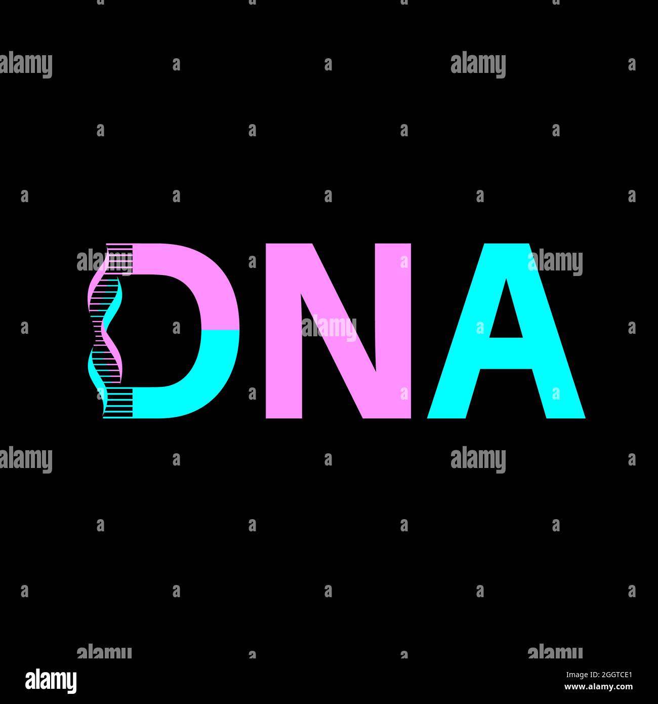 DNA cell life molecule health care medical logo and symbols Stock ...