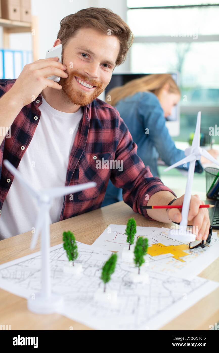 bearded handsome awesome male architect Stock Photo - Alamy