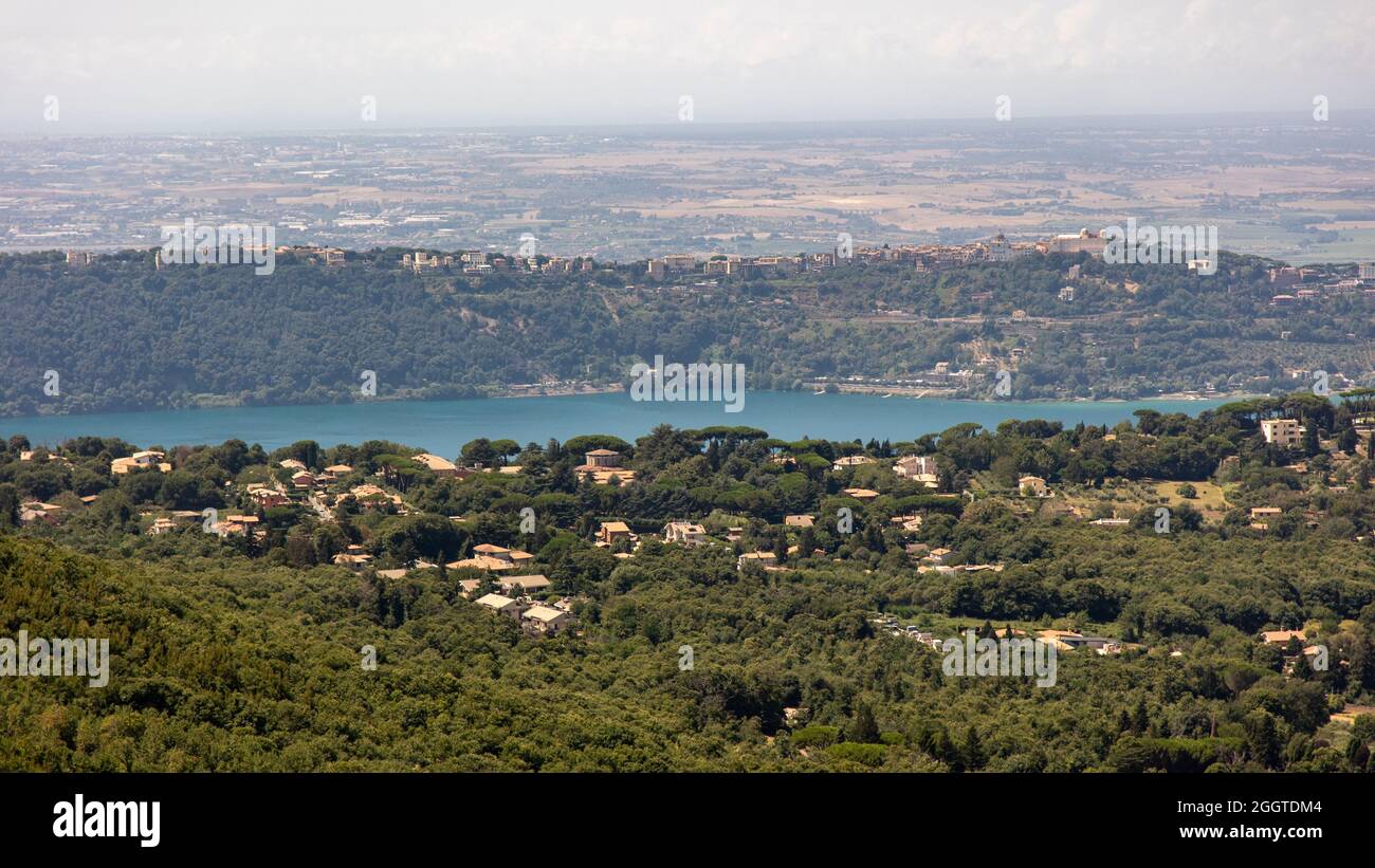 Lake Albano near Rome Italy Stock Photo - Alamy
