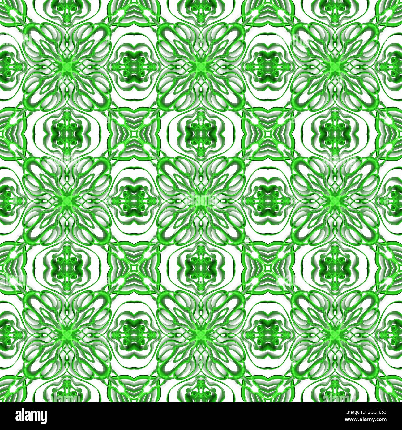 Seamless abstract geometric floral surface pattern in vivid colors ...