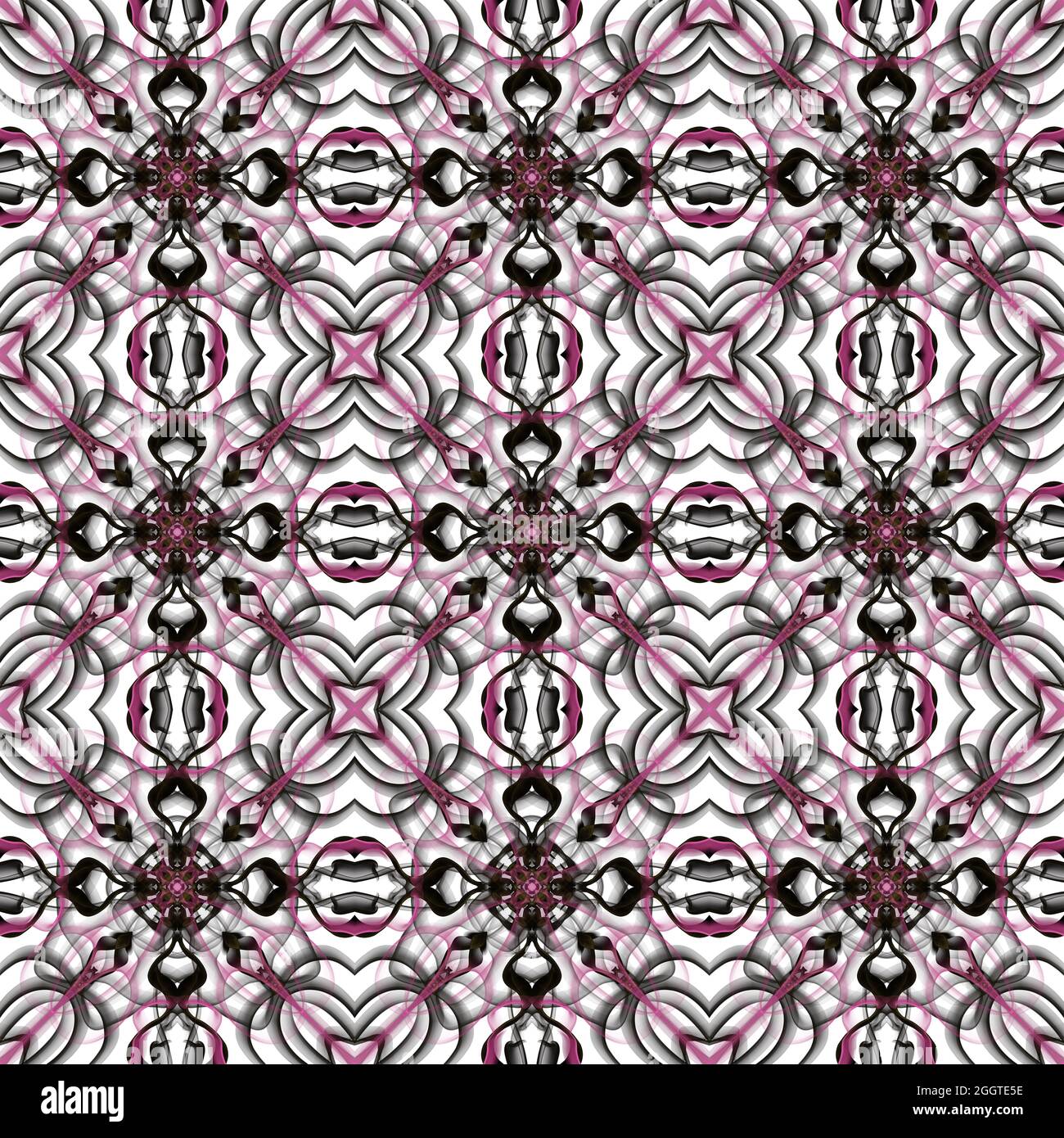 Seamless abstract geometric floral surface pattern in vivid colors ...