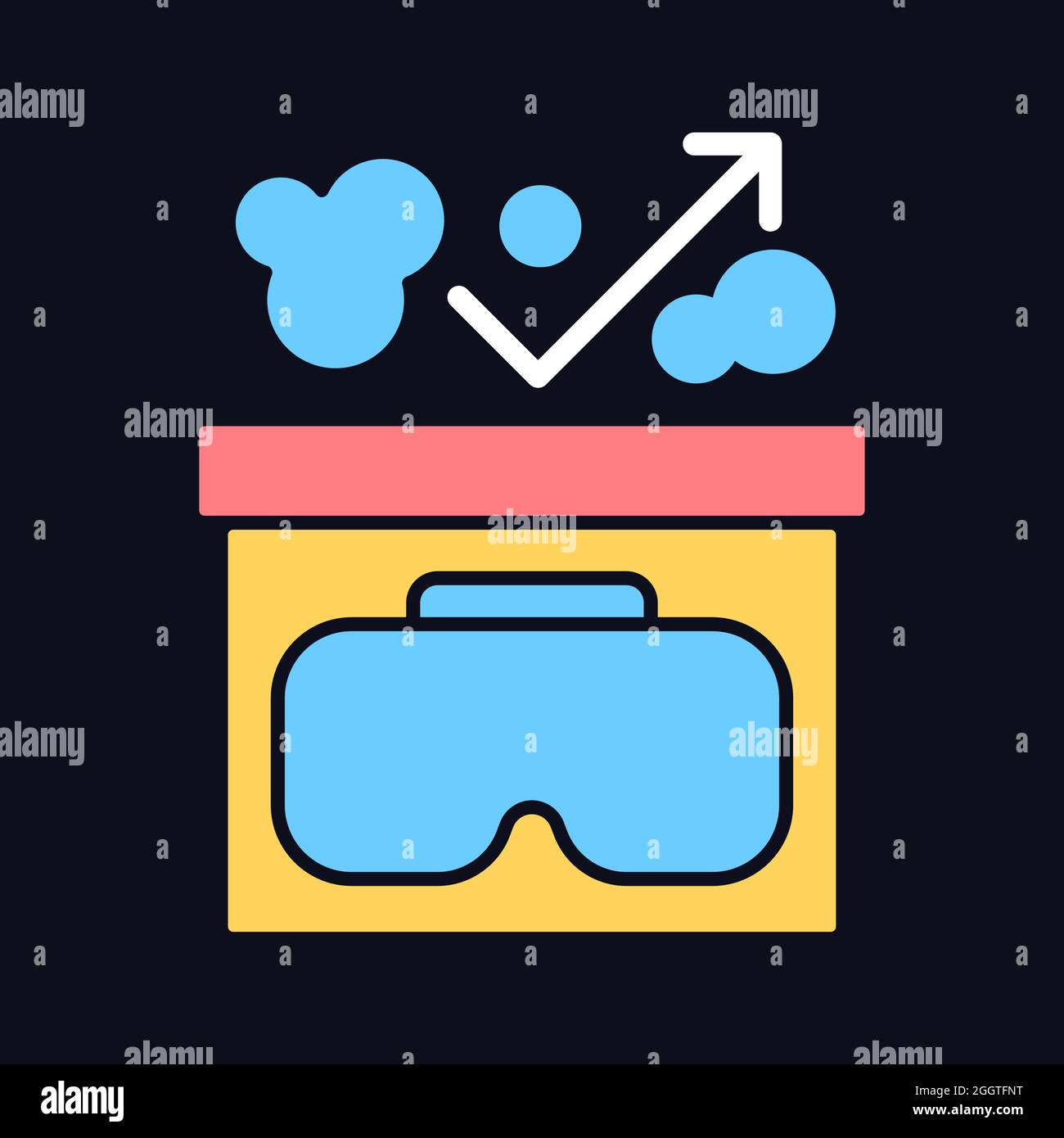 Protect from dust RGB color manual label icon for dark theme Stock ...