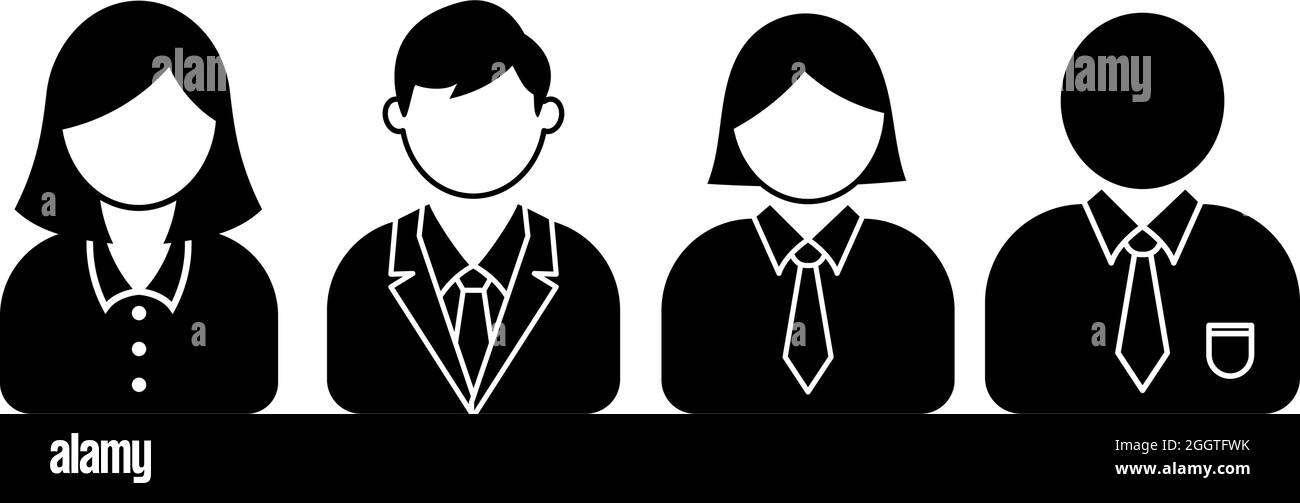 Employee icon set design template Stock Vector Image & Art - Alamy