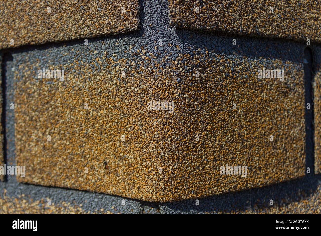 Flexible soft bitumen tile Shinglas. Construction Landscaping Stock ...