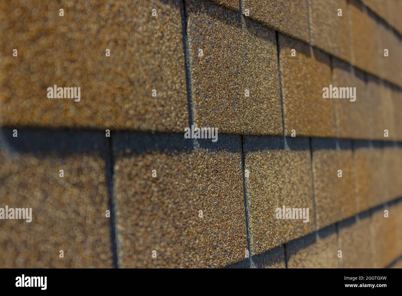 Flexible soft bitumen tile Shinglas. Construction Landscaping Stock ...