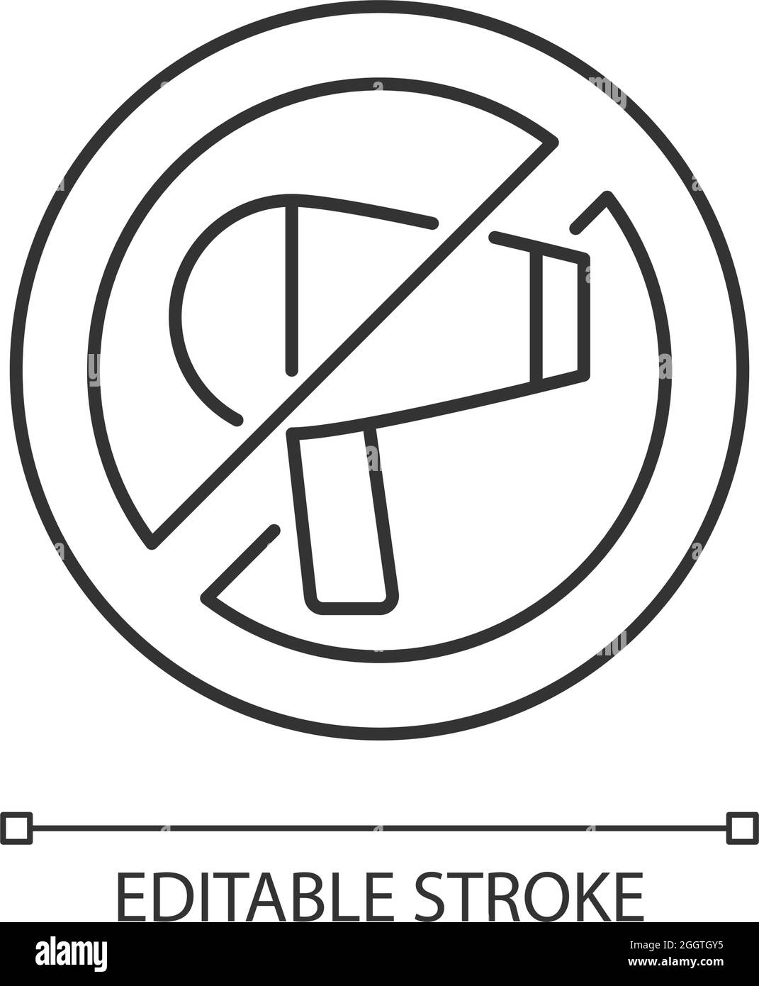 Do not use a hairdryer if wet linear manual label icon Stock Vector ...