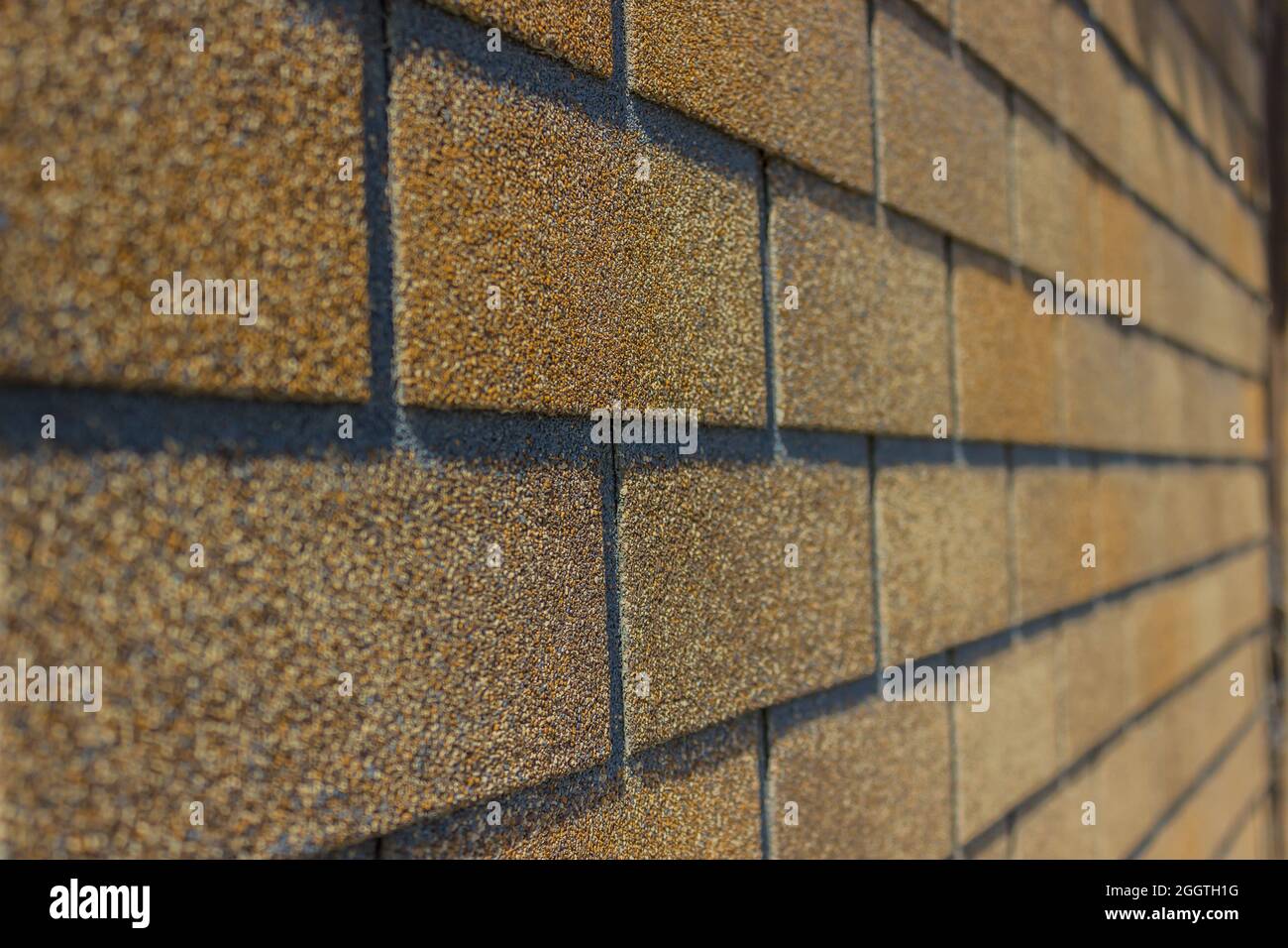 Flexible soft bitumen tile Shinglas. Construction Landscaping Stock ...