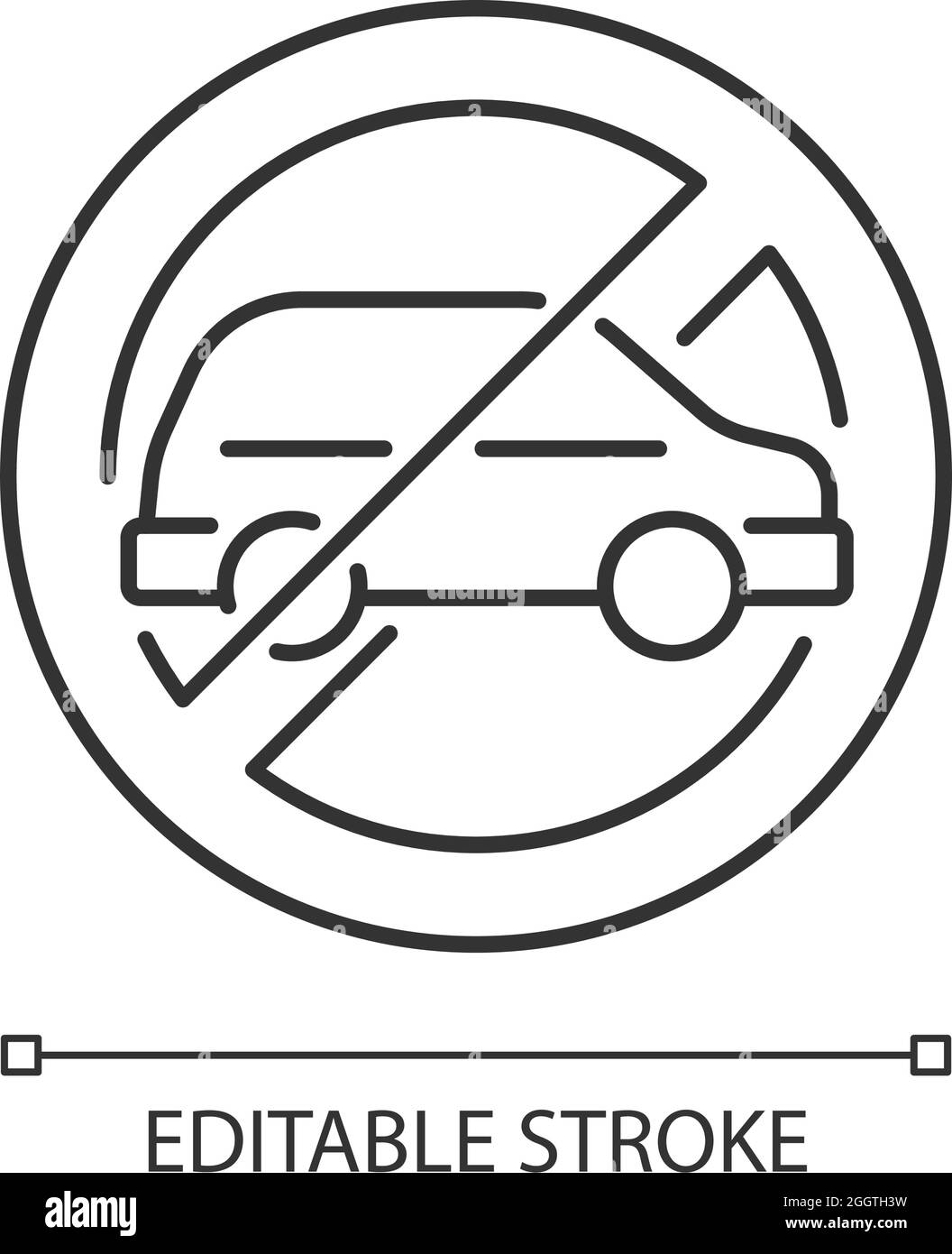 No using when driving linear manual label icon Stock Vector Image & Art ...